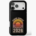 Class of 2026 Senior Sunrise Retro Sunset iPhone Case 17 16 15 14 13 12 ...