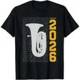 Class of 2026 Senior Tuba Player Music Student Graduation Unisex T ...