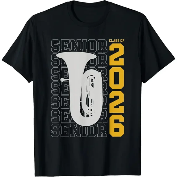 Class of 2026 Senior Tuba Player Music Student Graduation Unisex T ...