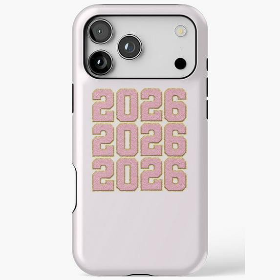 Class of 2026 Varsity Letter Patch Design iPhone Case 17 11 12 13 14 15 ...