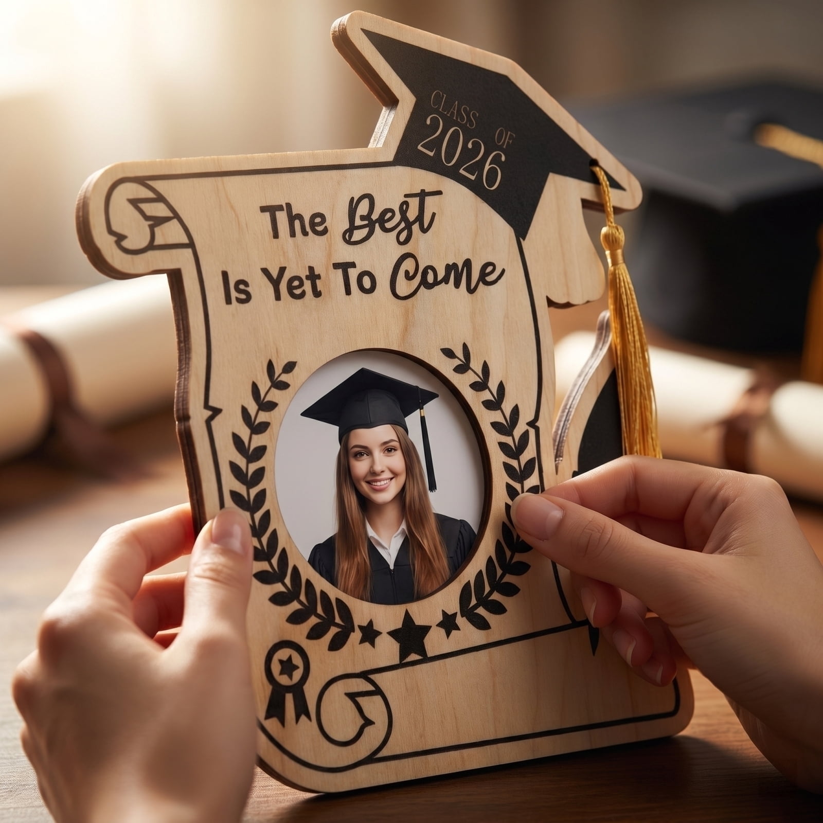 Class of 2026 Wooden Keepsake Photo Frames, Graduation Milestone ...
