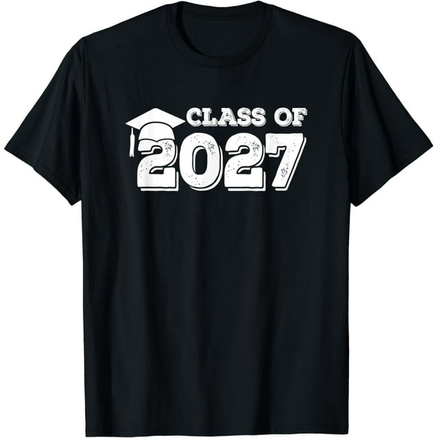 Class of 2027 Shirt Senior Graduation 2027 Cotton T-Shirt - Walmart.com