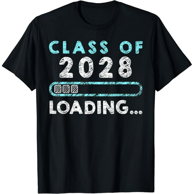 Class of 2028 Loading Graduation T-shirts - Walmart.com