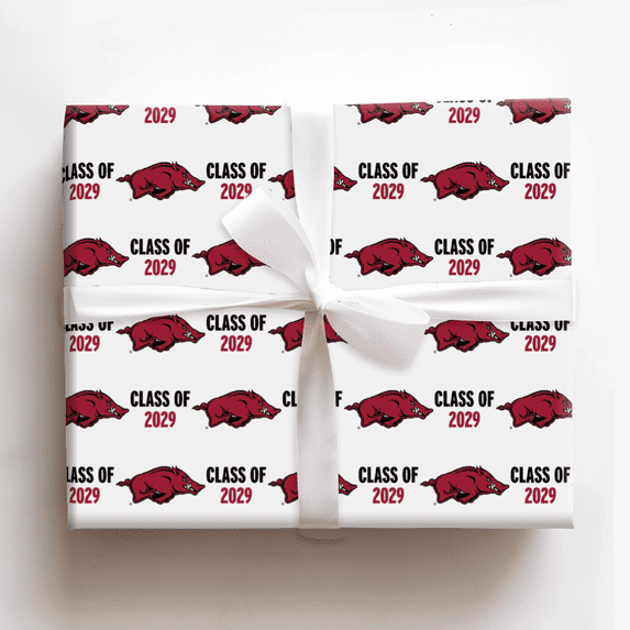 Class of 2029 Arkansas - Christmas Wrapping Paper Roll - Gift Wrap for ...