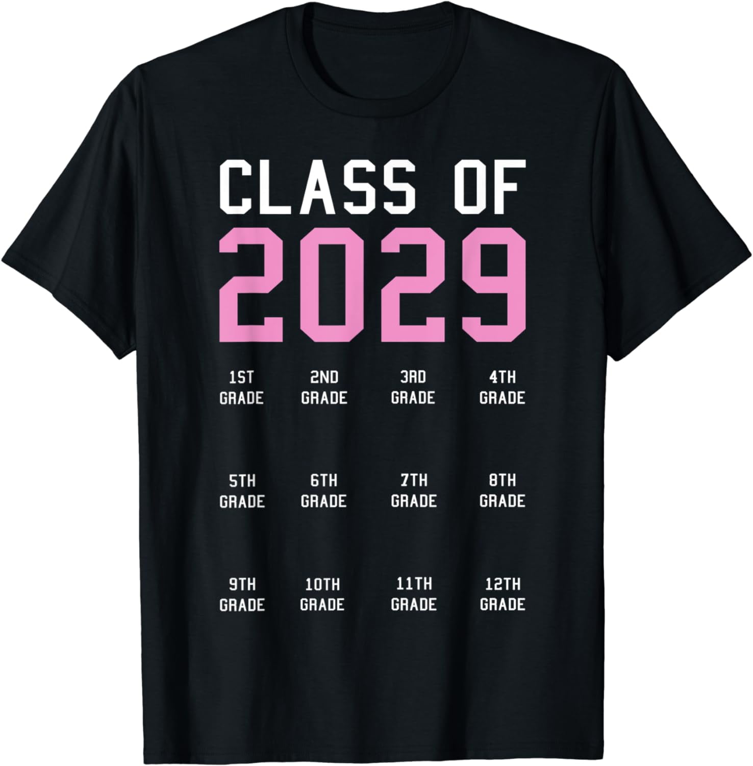 Class of 2029 Graduation T-shirt with Space for Handprints - Walmart.com