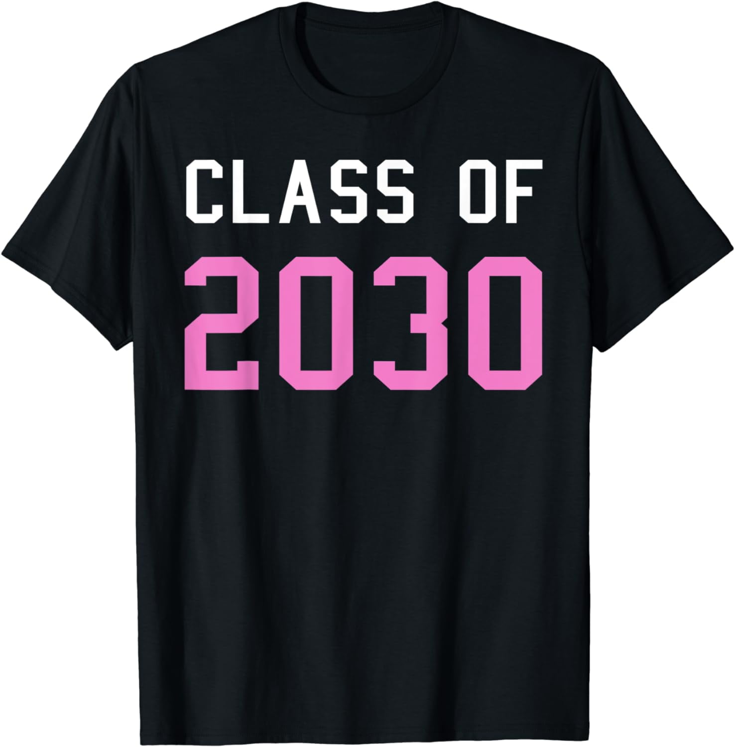 Class of 2030 Graduation T-shirt Black Tee - Walmart.com