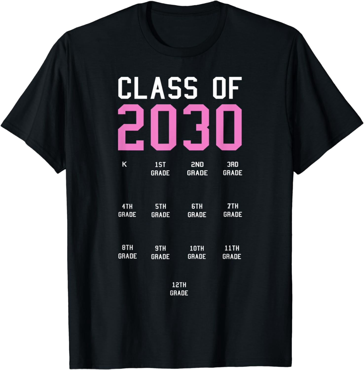 Class of 2030 Graduation T-shirt with Space for Handprints - Walmart.com
