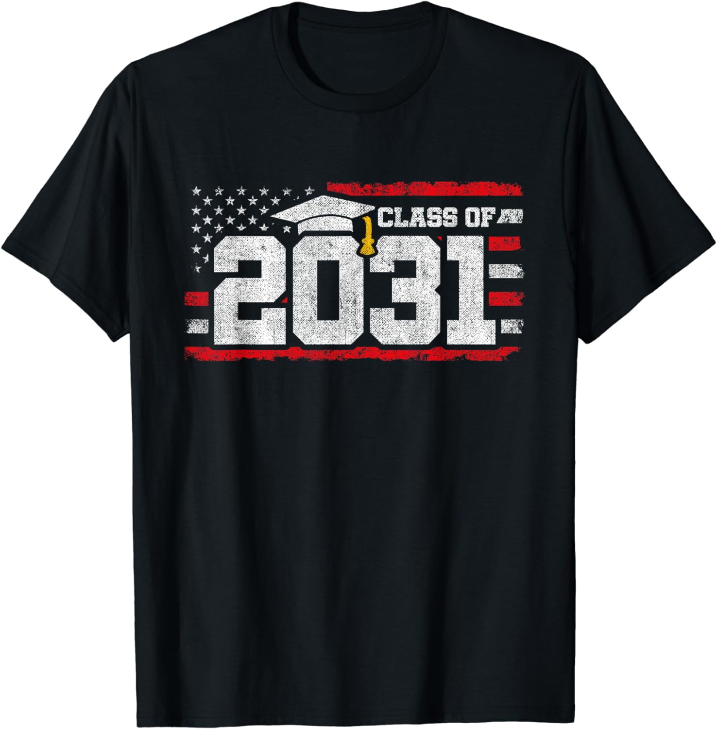 Class of 2031 Graduation - American Flag - Class of 2031 T-Shirt ...