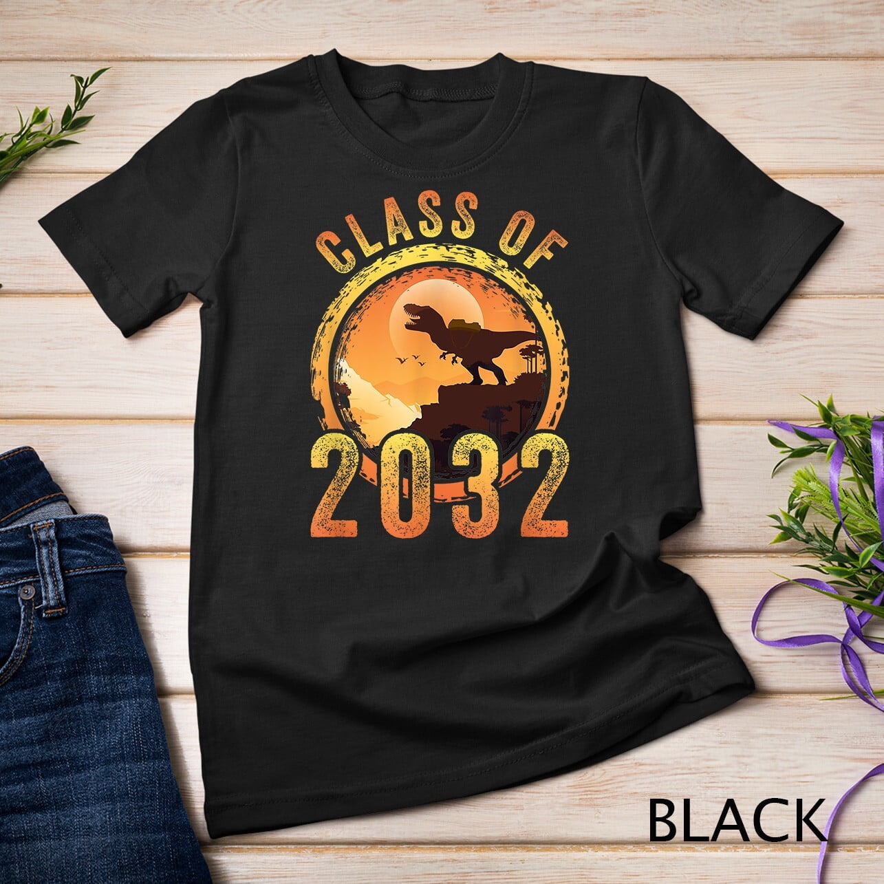 Class of 2032 Tyrannosaurus Rex Dinosaur Back to School Unisex T-shirt ...
