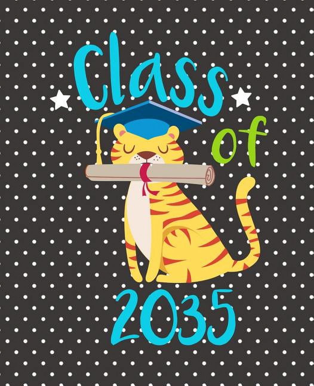 Class of 2035: Cute Tiger Cat Gift Composition Notebook Paperback ...