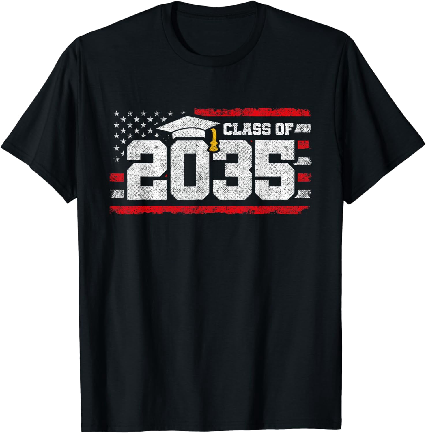 Class of 2035 Graduation - American Flag - Class of 2035 T-Shirt ...