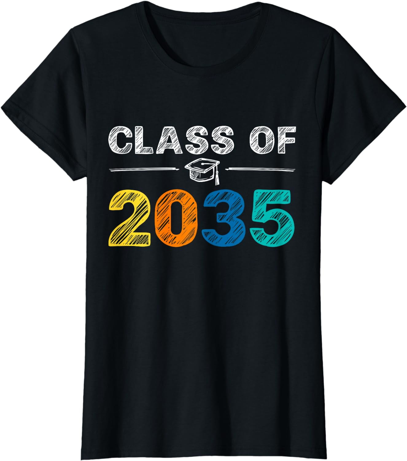 Class of 2035 Grow With Me First Day of School Graduation T-Shirt ...