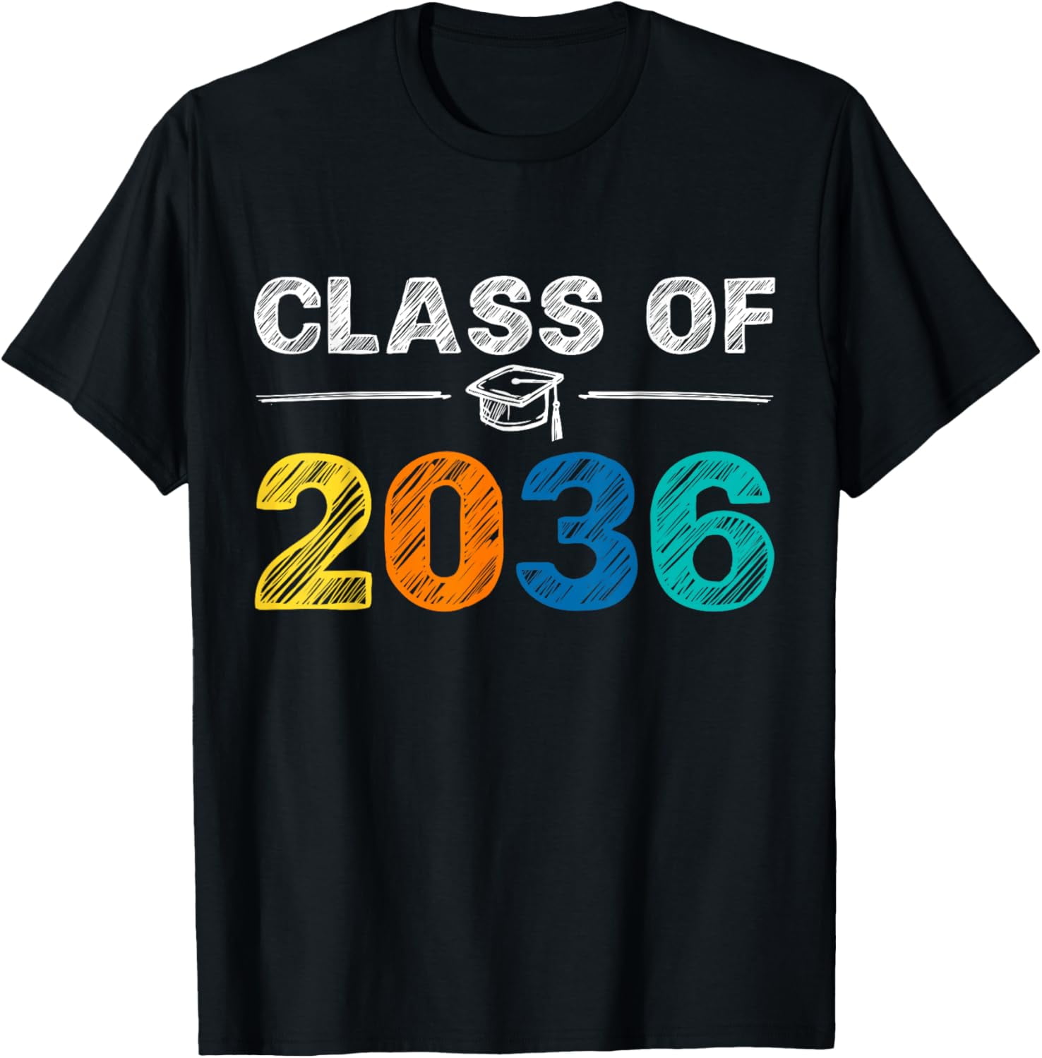 Class of 2036 Grow With Me First Day of School Graduation T-Shirt ...