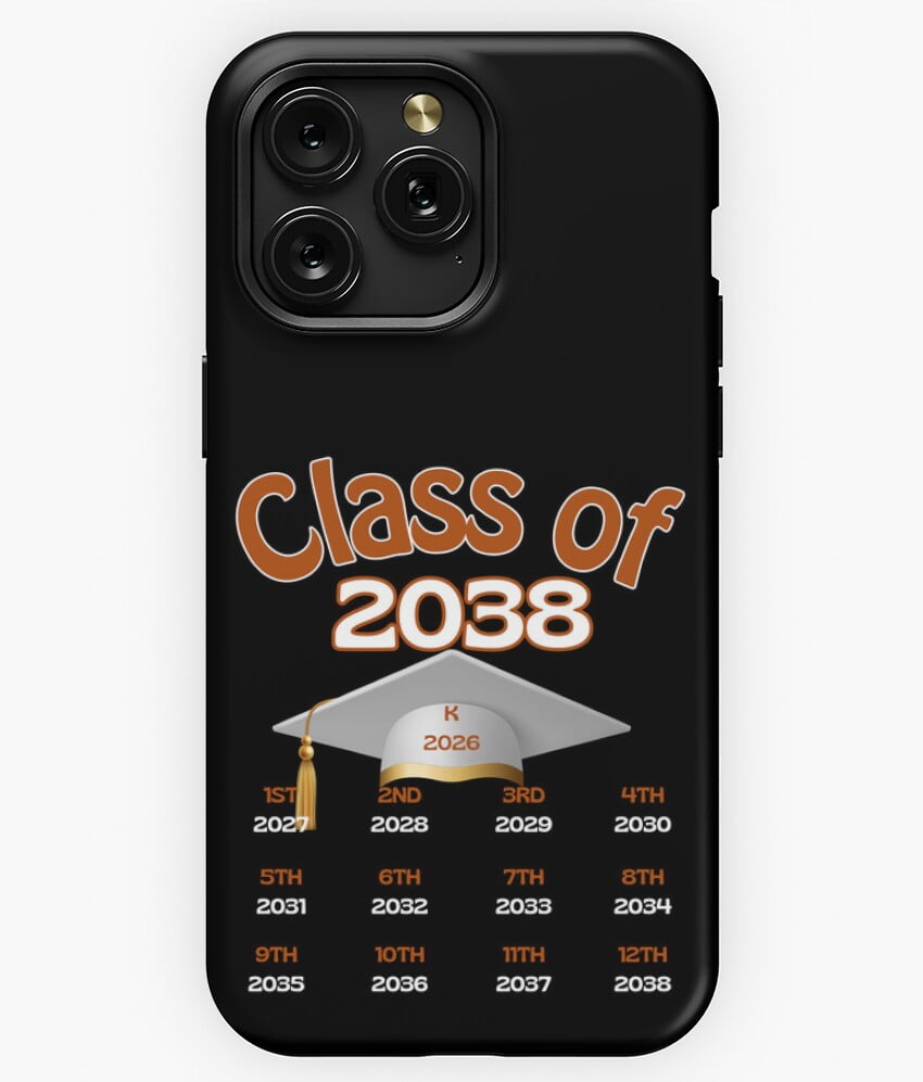 Class of 2038 K to Cap Toss Senior Year G4400 Phone Case for iPhone17 ...
