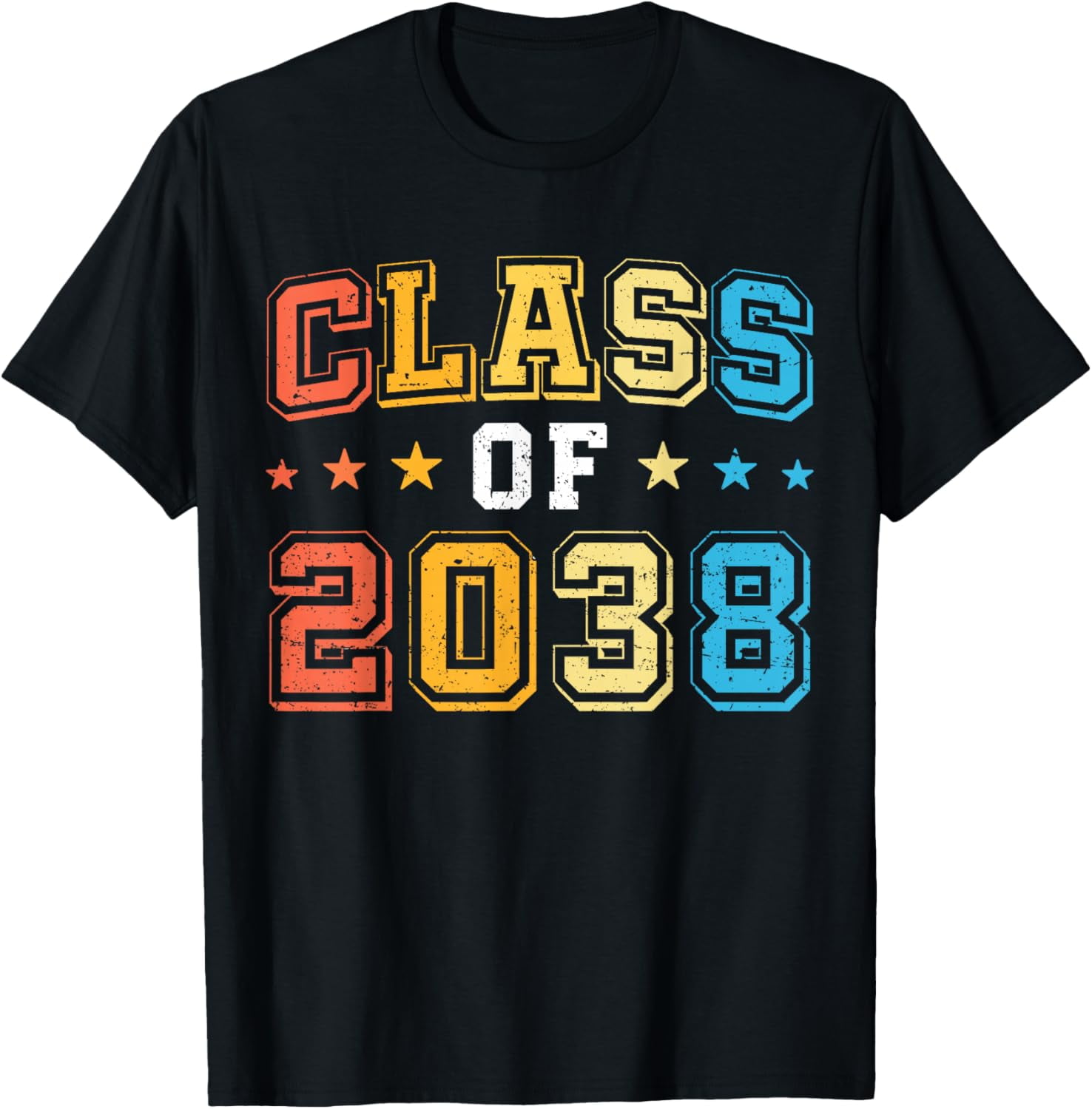 Class of 2038 Retro First Day of Kindergarten Adult Teachers Adult T ...