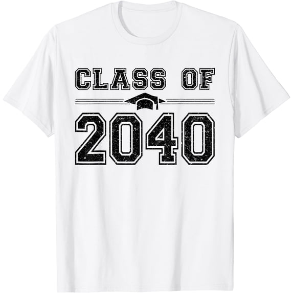 Class of 2040 Grow With Me First Day of School Graduation T-Shirt ...