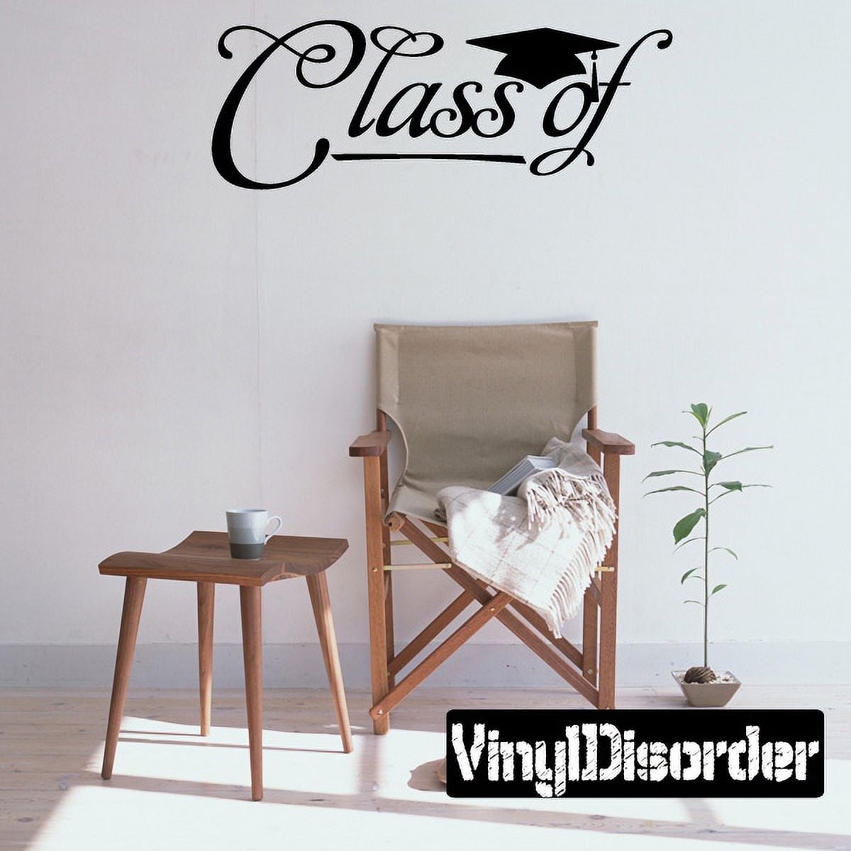 Class of Grad Graduation Grad Vinyl Wall Decal Mural Quotes Words OC014 ...