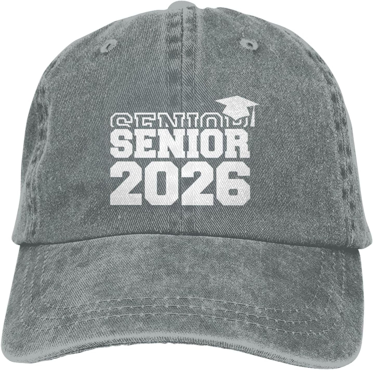Class of Senior 2026 Funny Hat Adjustable Denim Baseball Cap Black Dad ...