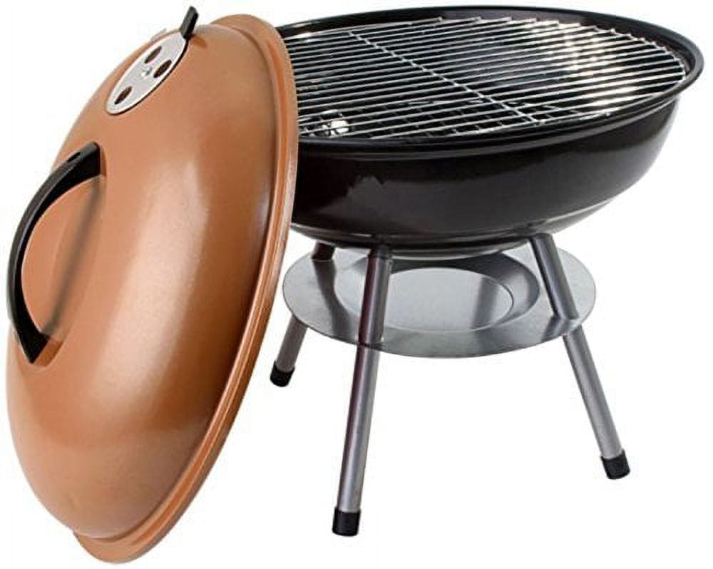 Classic 14" Charcoal Barbecue Grill Portable BBQ Heavy Steel W ...