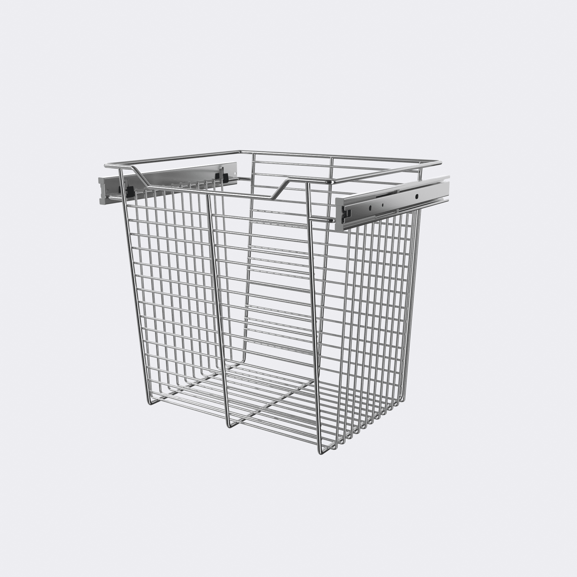 Classic 18" Full Extension Pullout Wire Basket in Chrome - Tall 15.9 ...