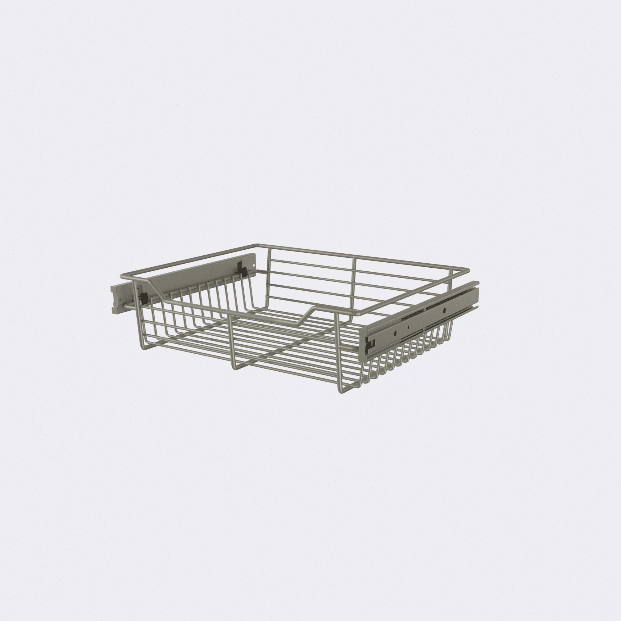 Classic 18" Full Extension Pullout Wire Basket in Satin Metal - Slim 4. ...
