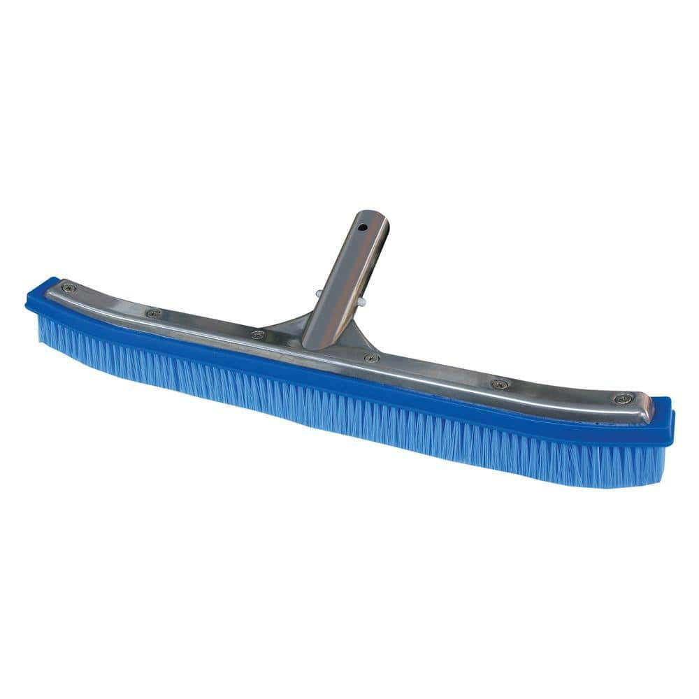 Classic 18 inch Aluminum-Back Swimming Pool Brush for Inground and ...
