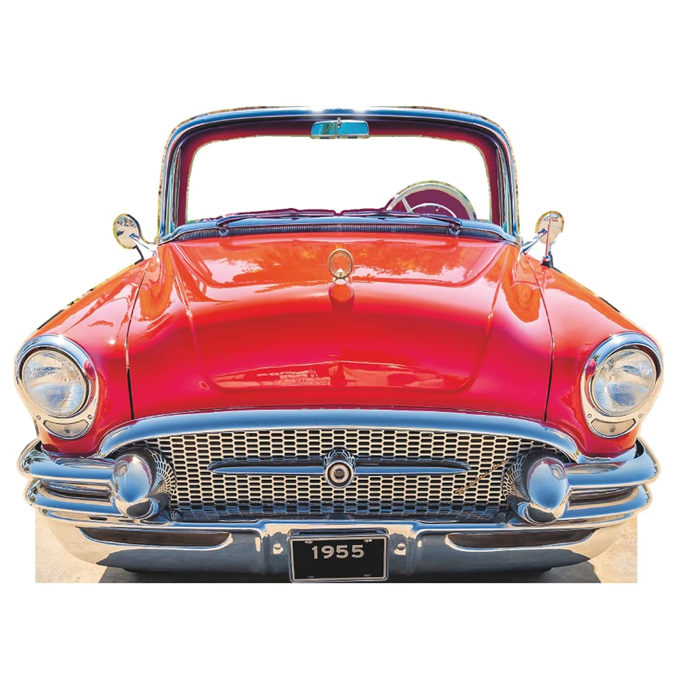 Classic 1955 Red Coupe Cardboard Standee - Eye-Catching Vintage Car ...