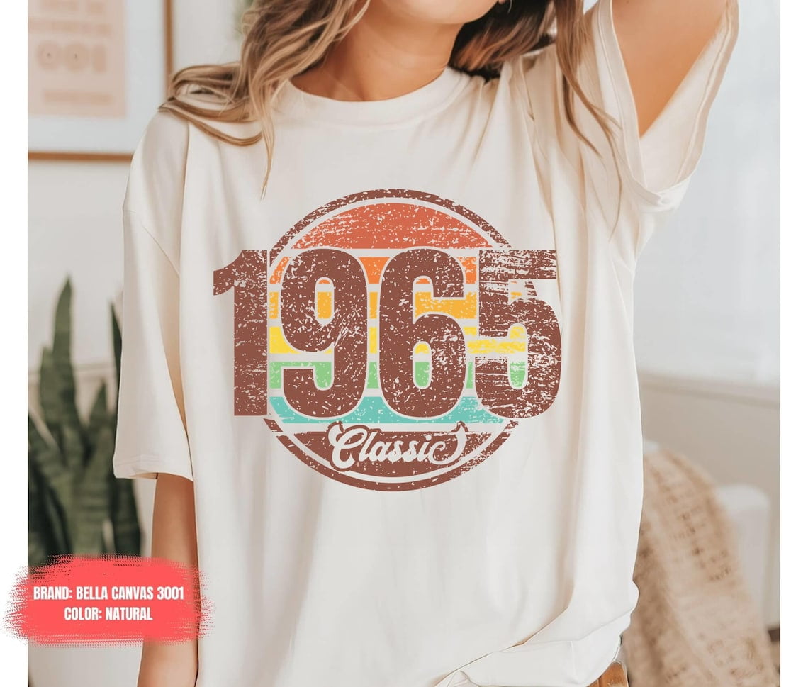 Classic 1965 Original Part Tee, Vintage 1965 Shirt, 60Th Birthday Gift ...
