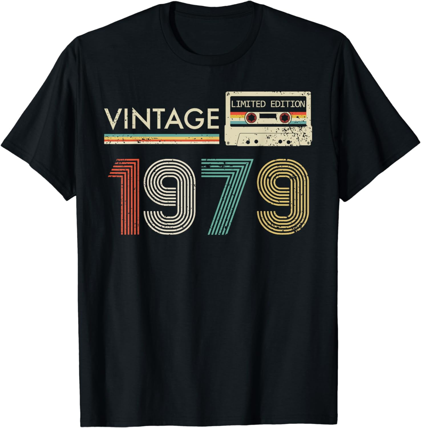 Classic 1979 Vintage Birthday Cassette Est 1979 Edition T-Shirt ...
