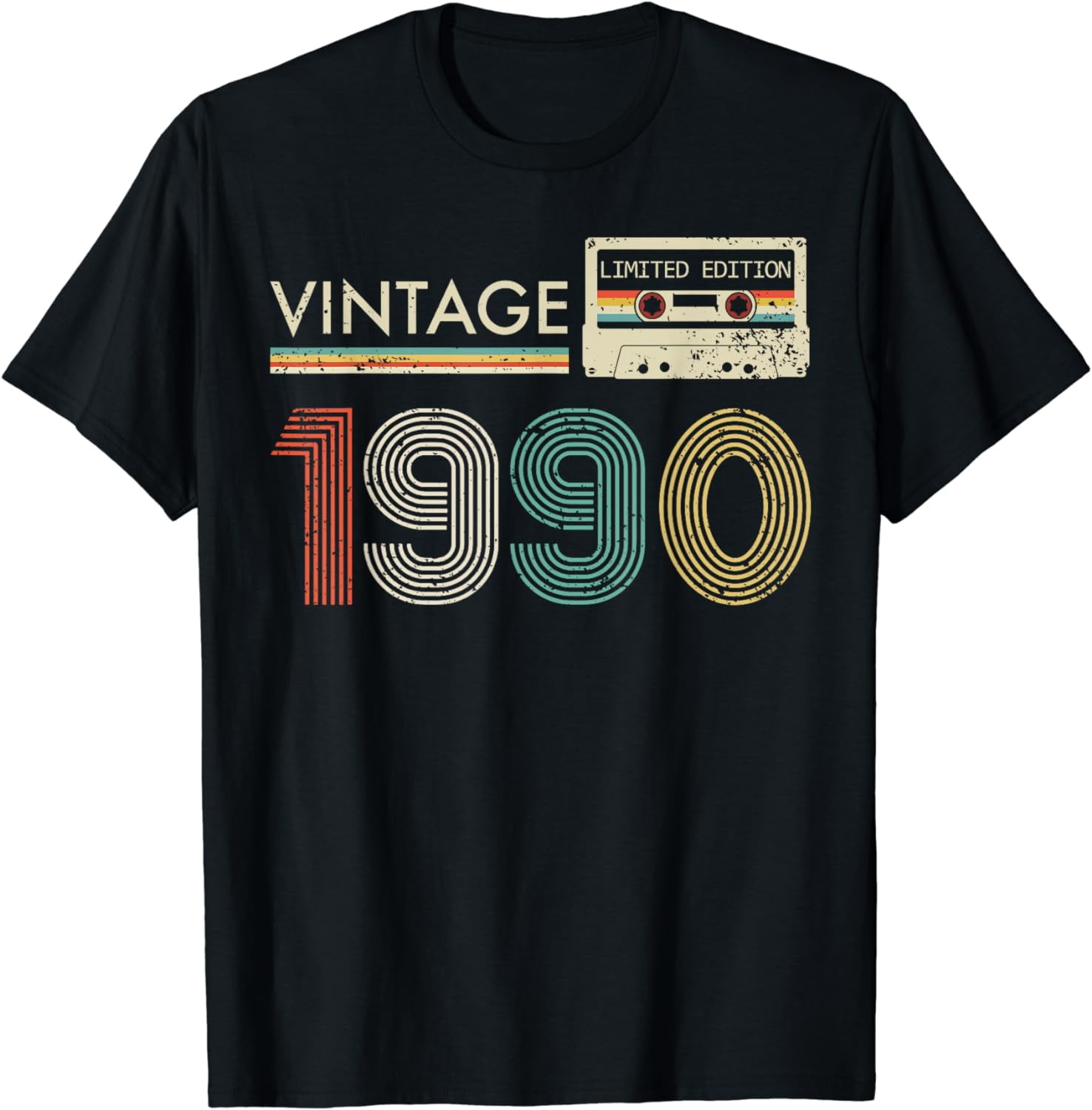 Classic 1990 Vintage Birthday Cassette Est 1990 Edition T-Shirt ...