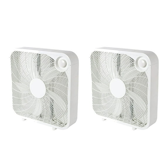 Classic 20" Floor Box Fan, Compact and Portable, Powerful and Quiet 3 ...