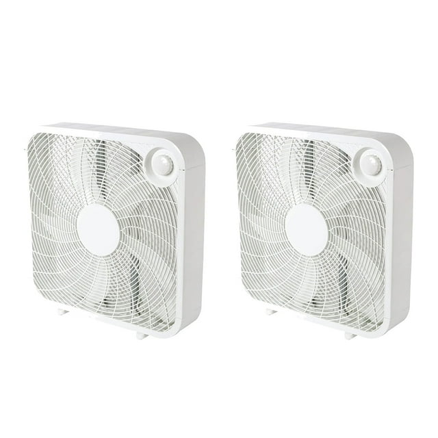 Classic 20" Floor Box Fan, Compact and Portable, Powerful and Quiet 3 ...