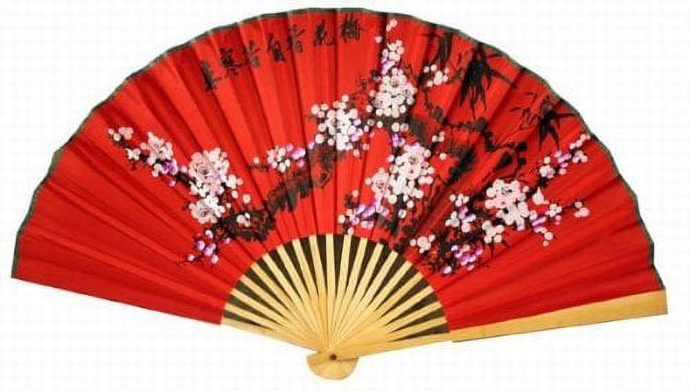 "Classic 20"" Oriental Feng Shui Wall Fan-Flowers" - Walmart.com