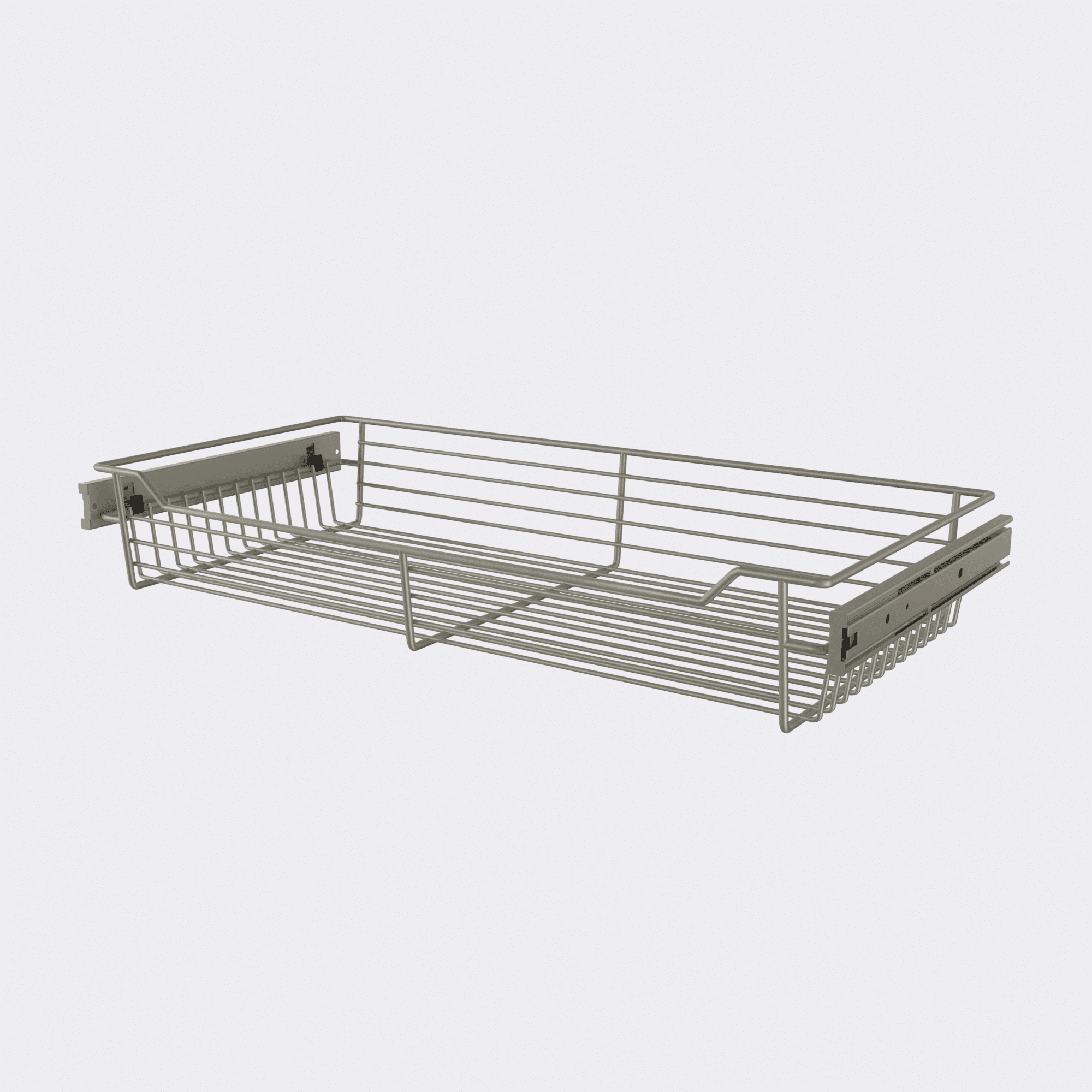 Classic 30" Full Extension Pullout Wire Basket in Satin Metal - Slim 4. ...