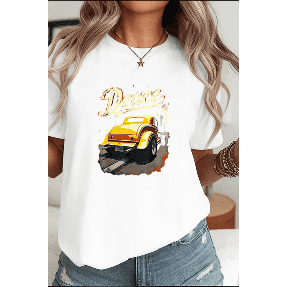 Classic 32 Deuce Coupe Three Window Hot Rod Car up to Size 5XL Unisex T ...