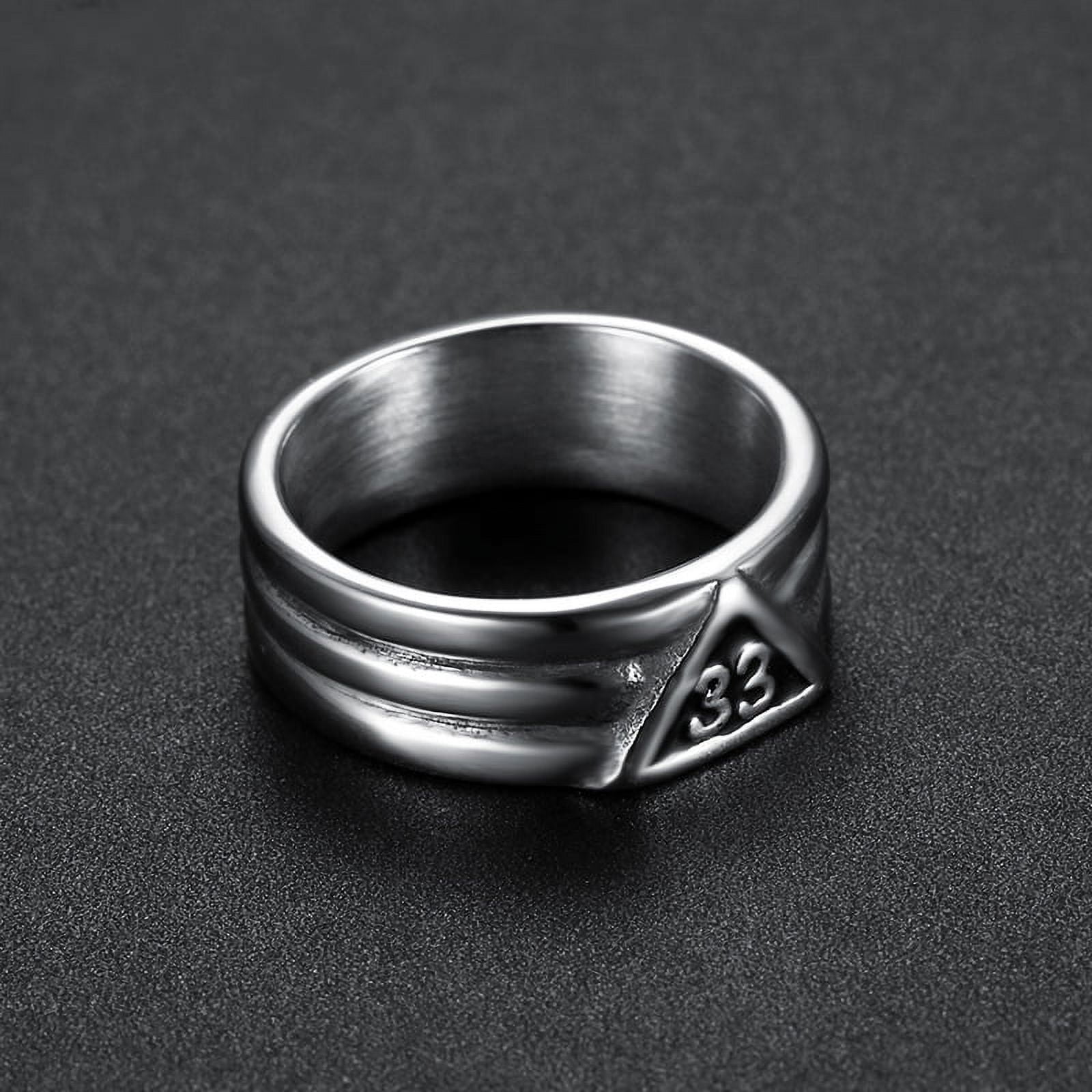 Classic 33 Masonic Ring14K Yellow Gold Jewelry Fashion Freemasonry ...