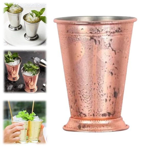 Classic 347ml Mint Julep Cup, Vintage Gold Stainless Steel Tumbler for ...