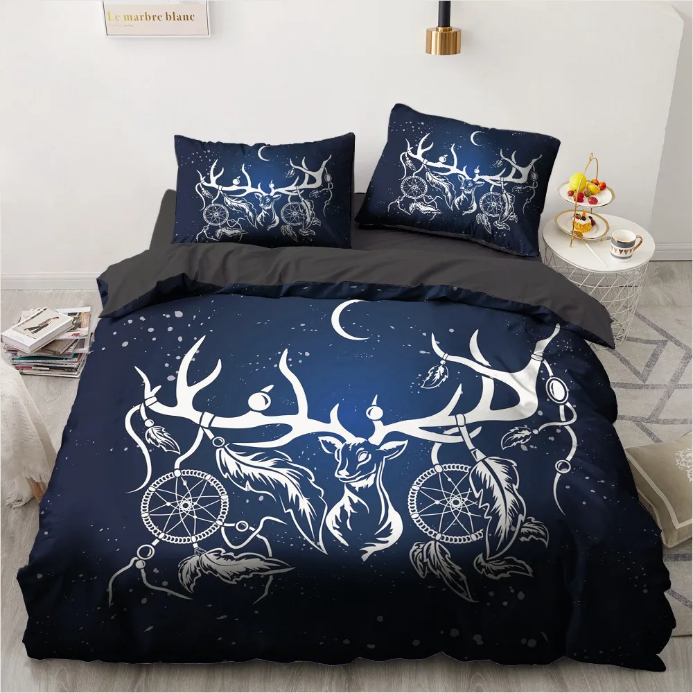 Classic 3D Design Custom Bed Linen Comforter Quilt Cover Bedding Set ...