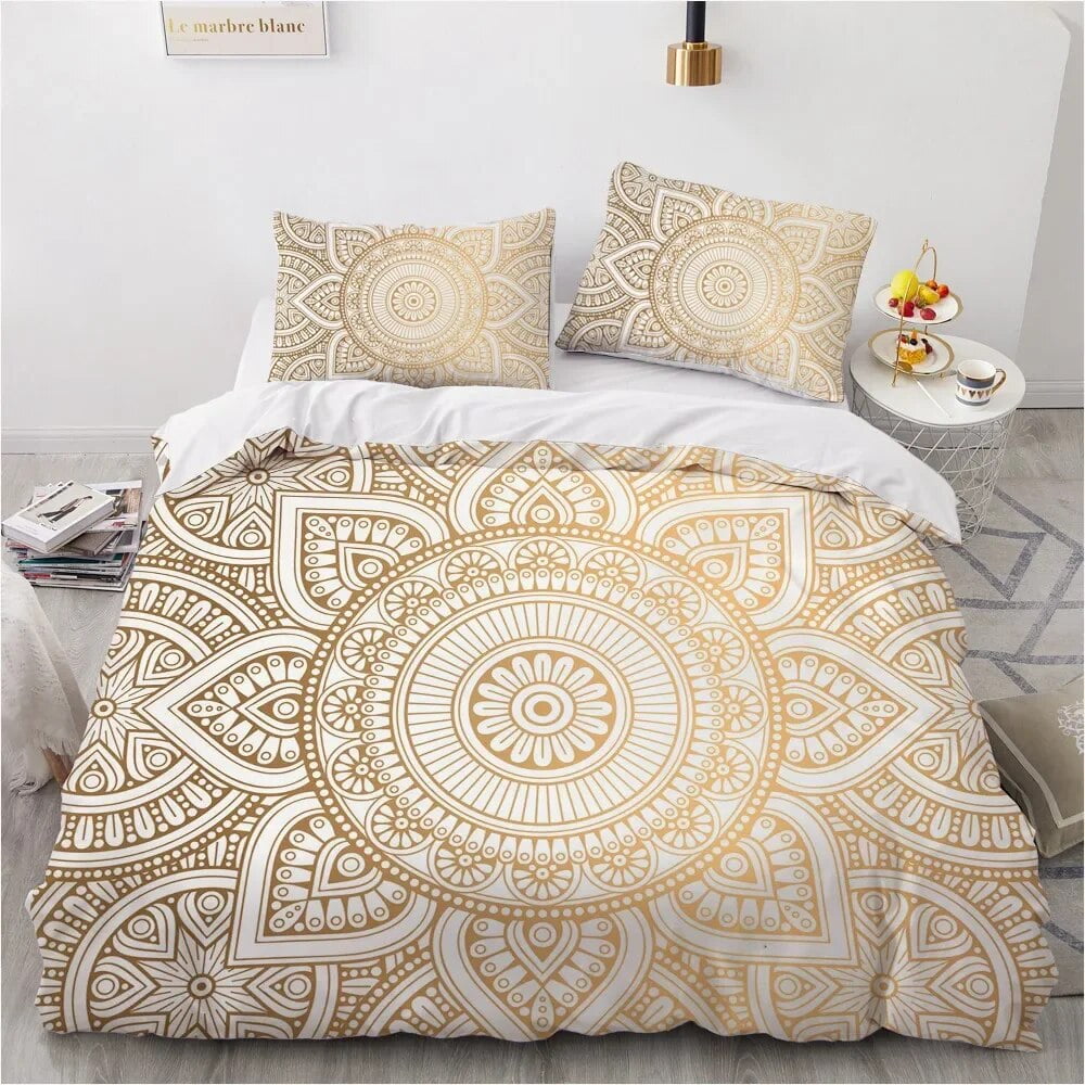 Classic 3D Design Custom Bed Linen Comforter Quilt Cover Bedding Set ...