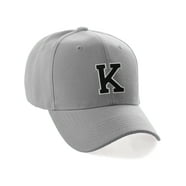Daxton Structured Curve Visor Bill Baseball Hat 3D Capital Alphabet ...