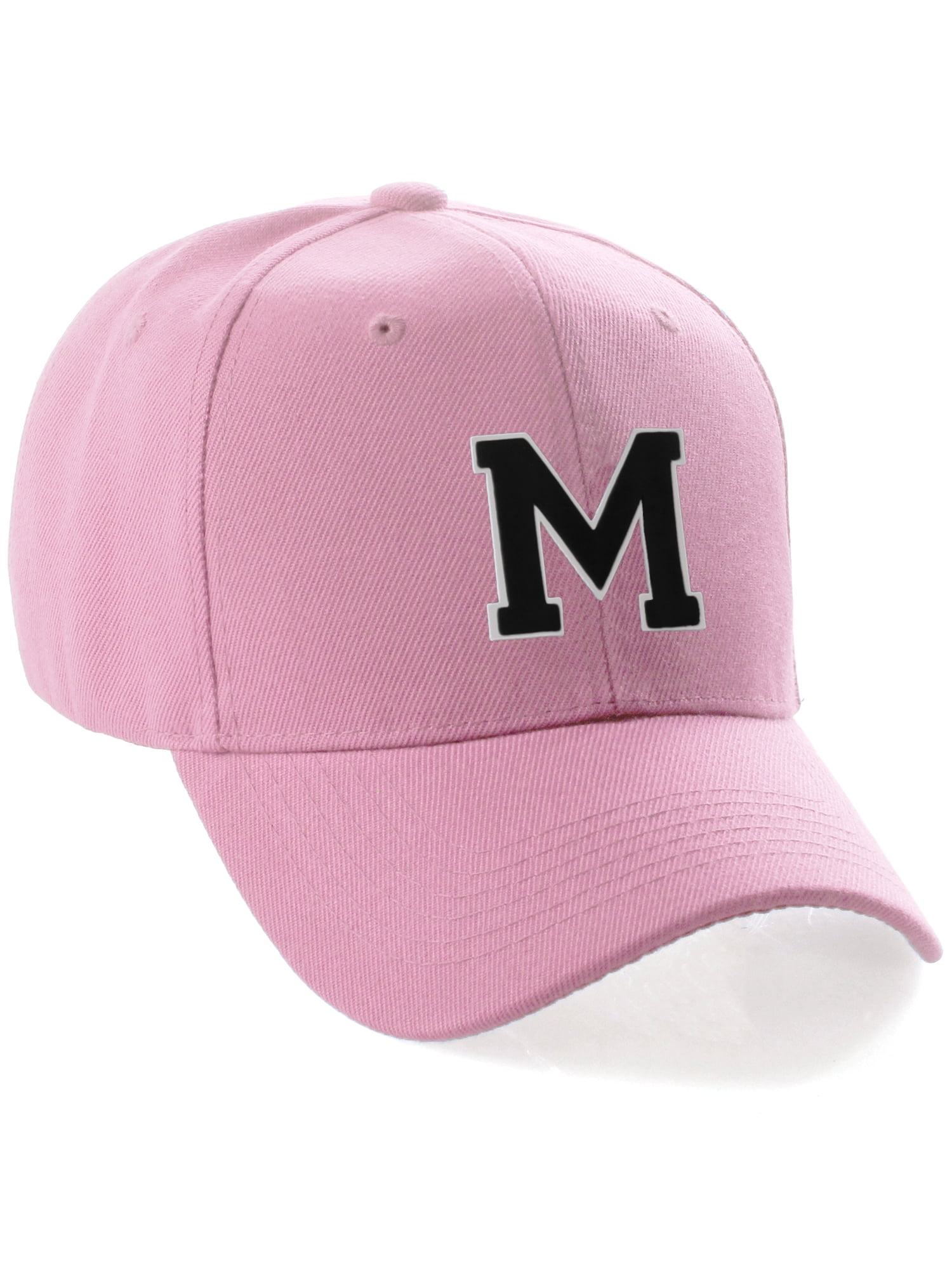 Classic 3D Raised Initial Letters A to Z Structured Baseball Hat Cap ...