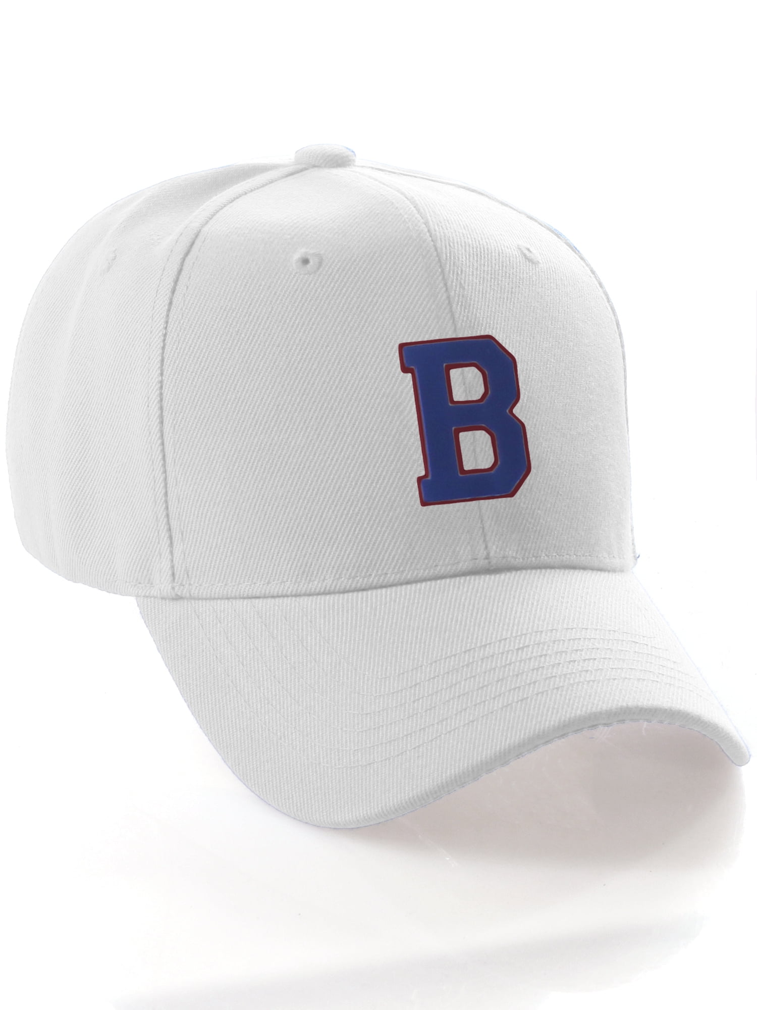 Classic 3D Raised Initial Letters A to Z Structured Baseball Hat Cap ...
