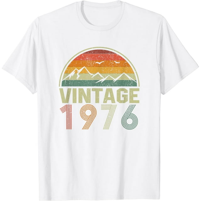 Classic 48th Birthday Gift Idea Vintage 1976 T-Shirt - Walmart.com