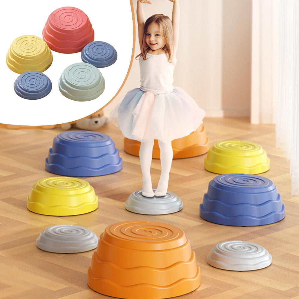 Classic 5-piece set of children's river crossing stone sensory training ...