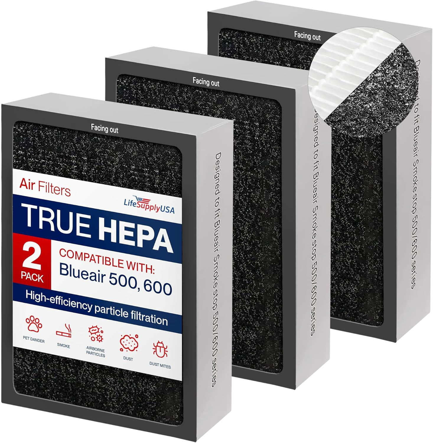 Classic 500/600 Series HEPA SmokeStop Filter Replacement Compatible ...