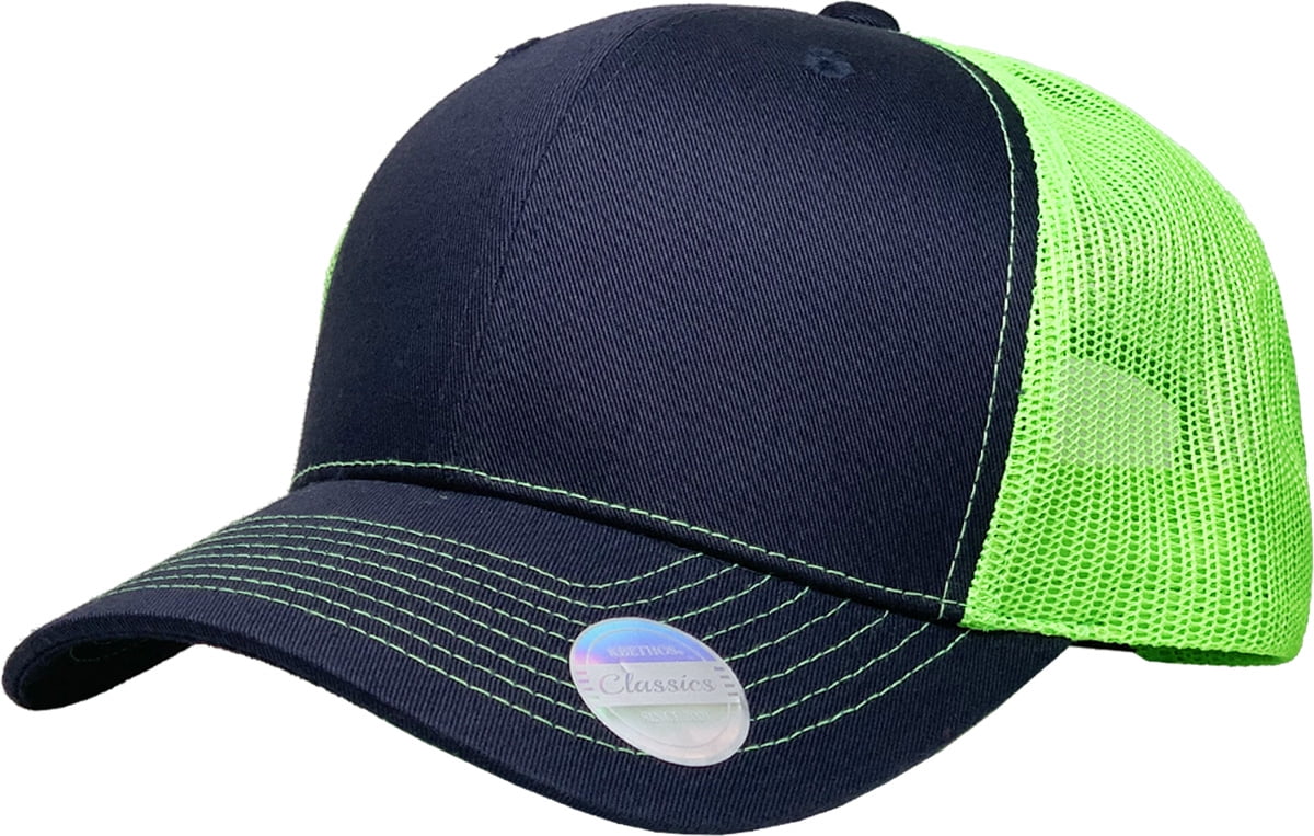 Classic 6 Panel Mesh Cotton Twill Trucker Cap Adjustable Snapaback Hat ...