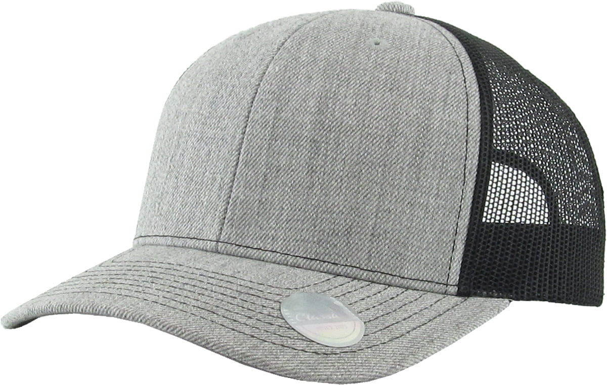 Classic 6 Panel Mesh Cotton Twill Trucker Cap Adjustable Snapaback Hat ...