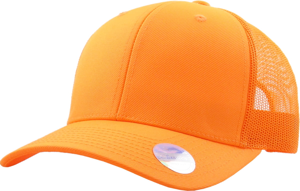 Classic 6 Panel Mesh Cotton Twill Trucker Cap Adjustable Snapaback Hat ...
