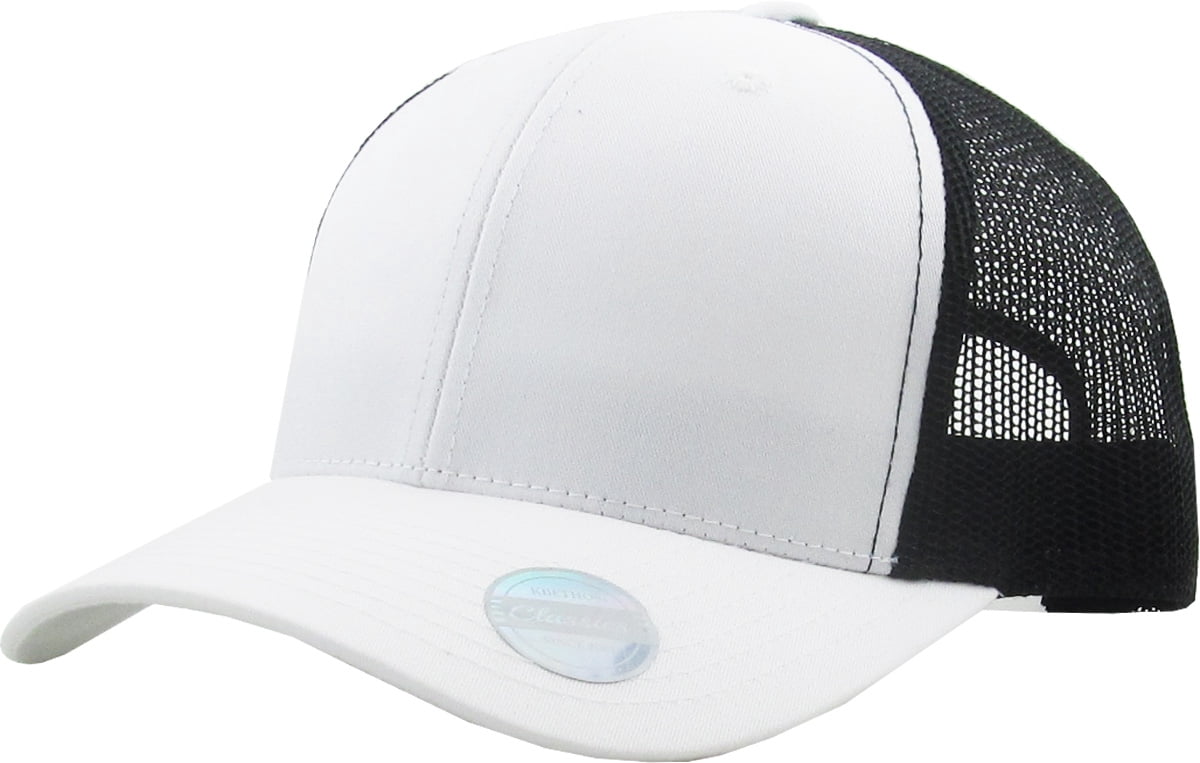 Classic 6 Panel Mesh Cotton Twill Trucker Cap Adjustable Snapaback Hat ...