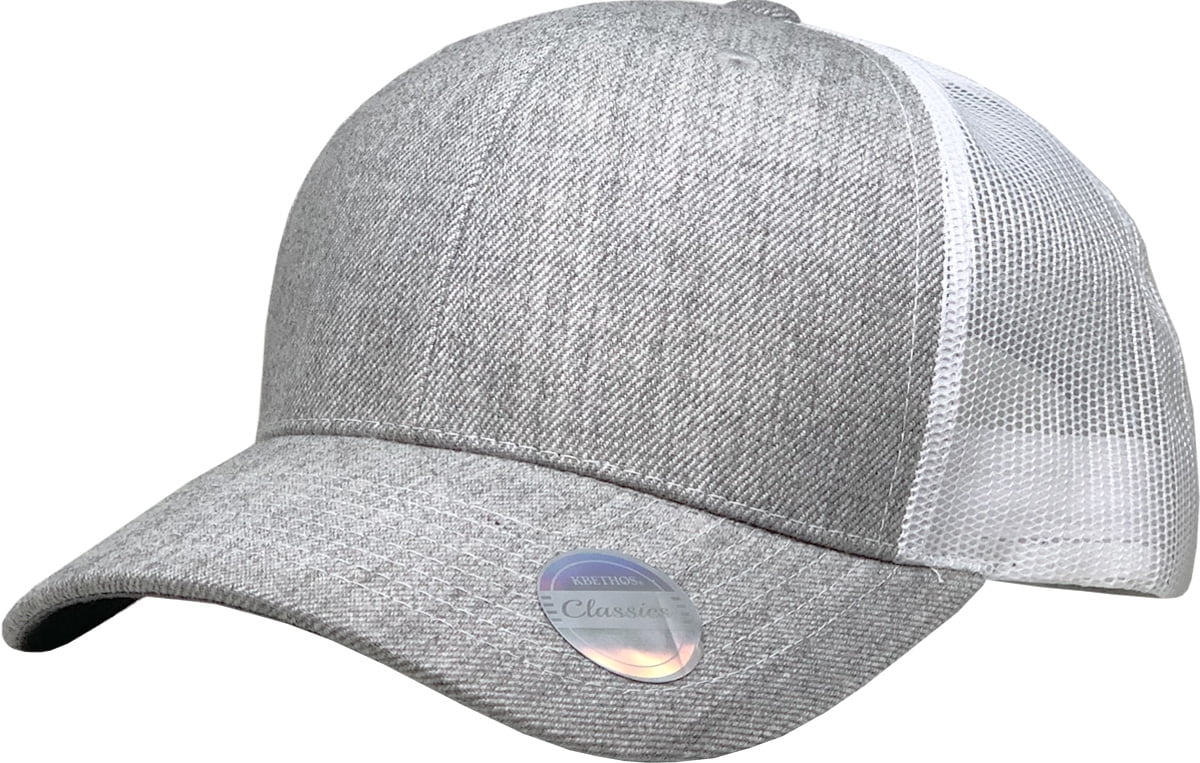 Classic 6 Panel Mesh Cotton Twill Trucker Cap Adjustable Snapaback Hat ...
